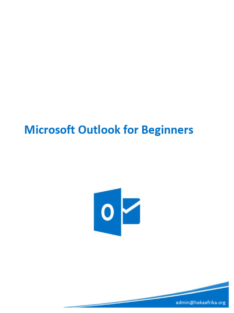Microsoft Outlook Basics Workshop Guide | PDF | Microsoft Outlook ...