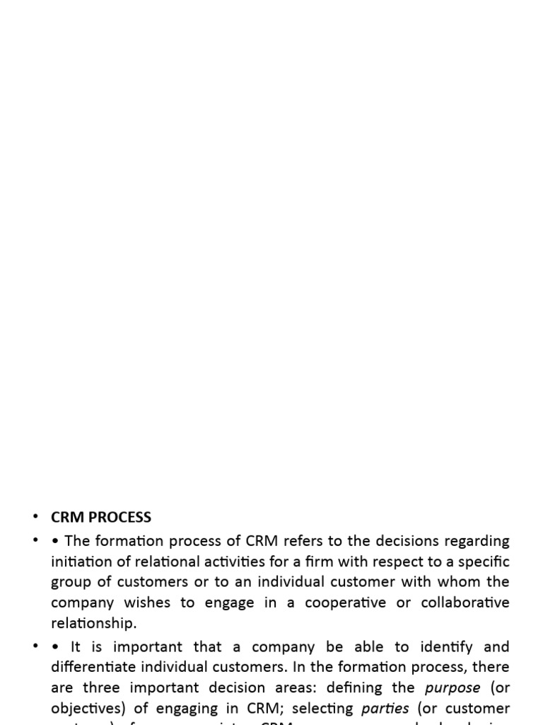 CRM Process | PDF