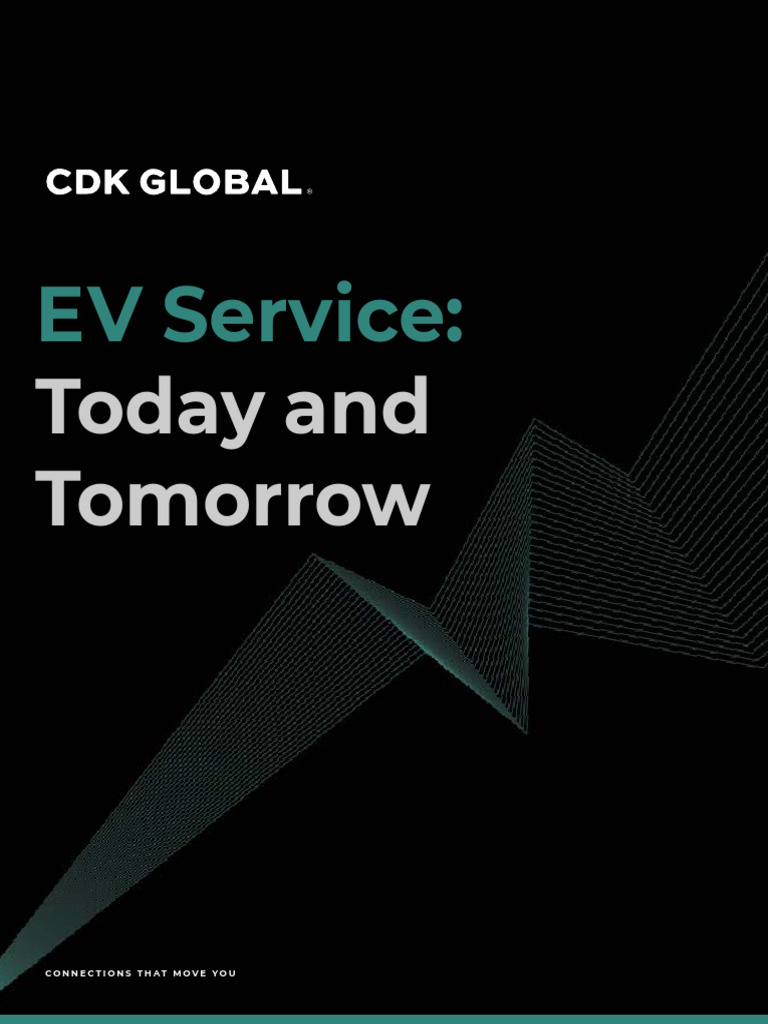 AUTO - CDK - EV-Service-Today-Tomorrow-2023 | PDF | Electric Vehicle | Car Dealership