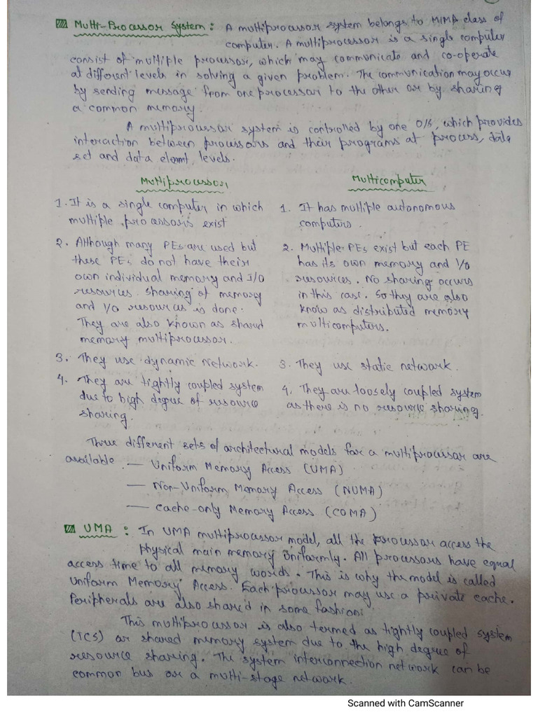 Computer Architecture Note 11 | PDF