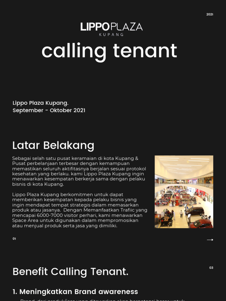 Porposal Calling Tenant | PDF