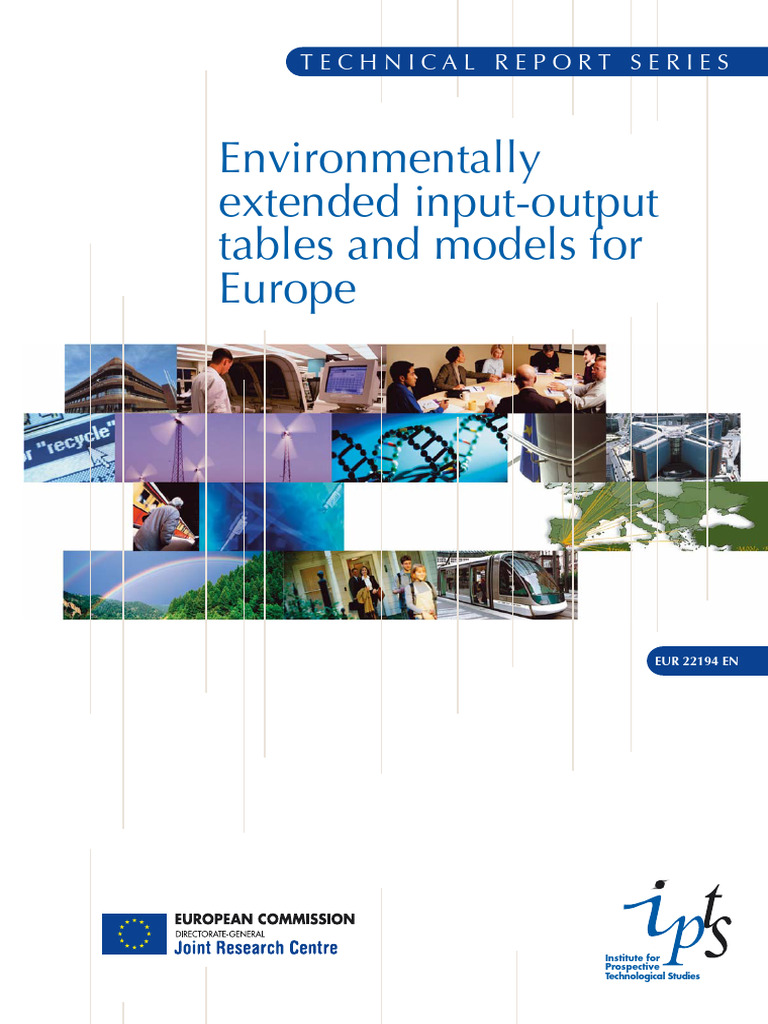 Environmentally Extended Input Output Tables And Models Gp Eudor