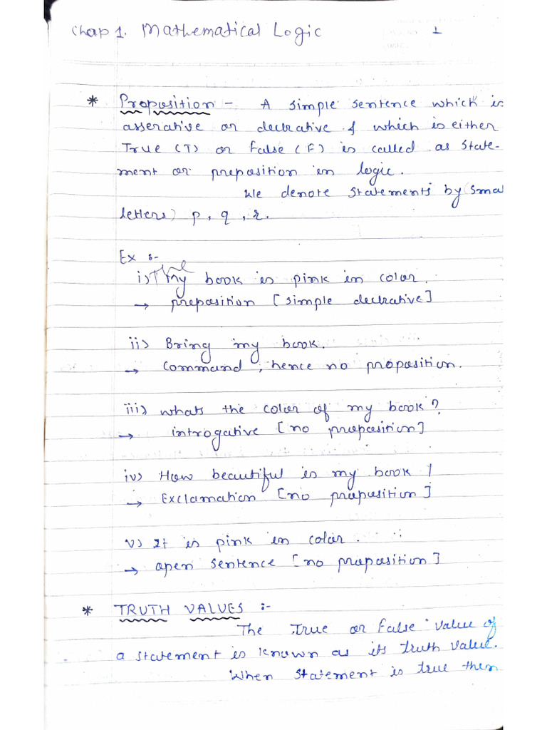 Chap.2. Mathematical Logic | PDF | Logic