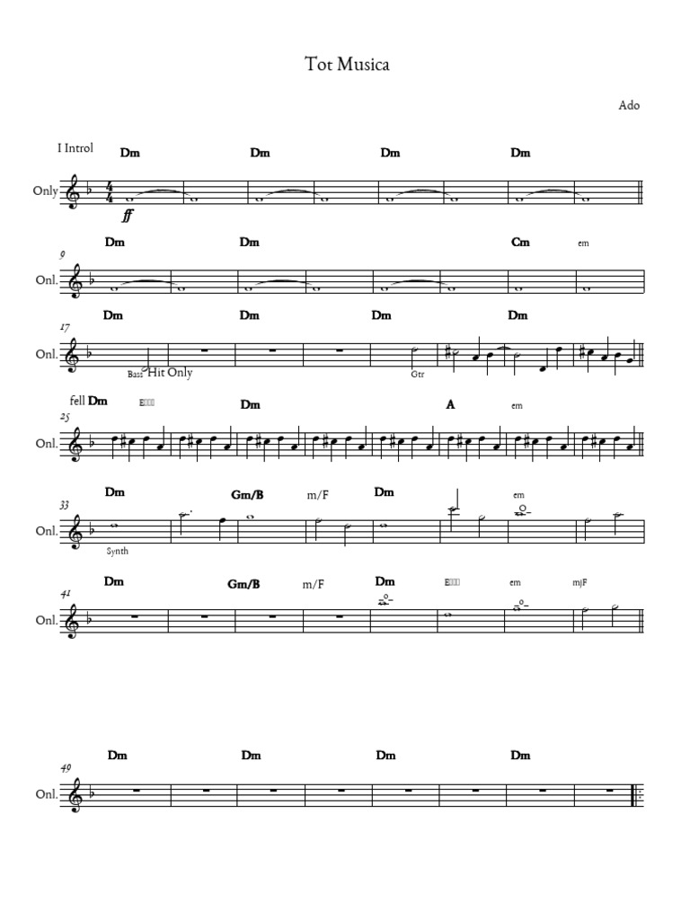 Tot Musica DM - BandChart | PDF
