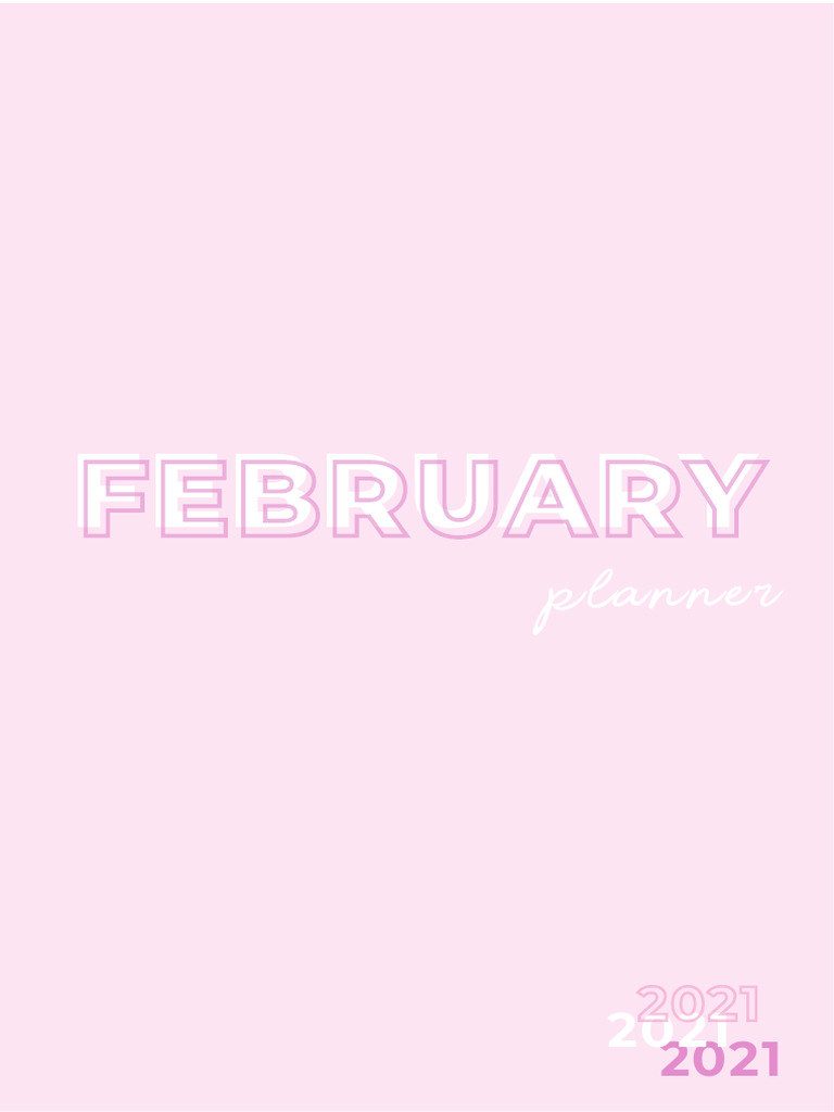 February Planner 2021 | PDF