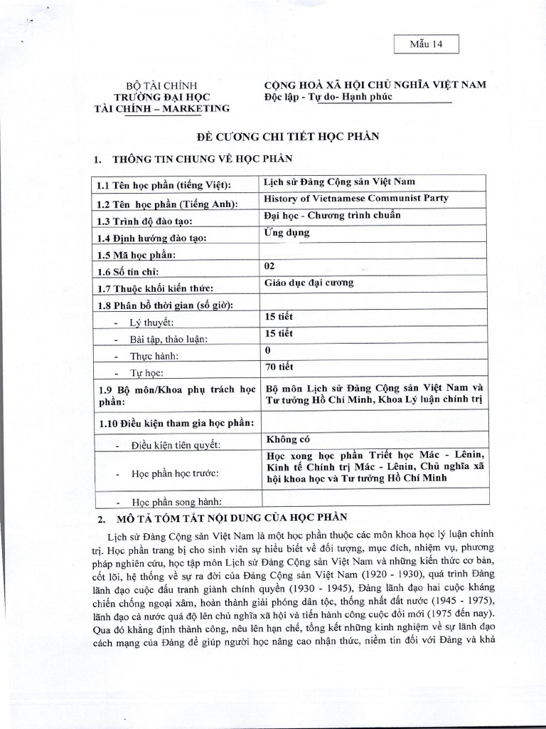 ĐCCT CHUẨN - Lịch sử Đảng CSVN | PDF