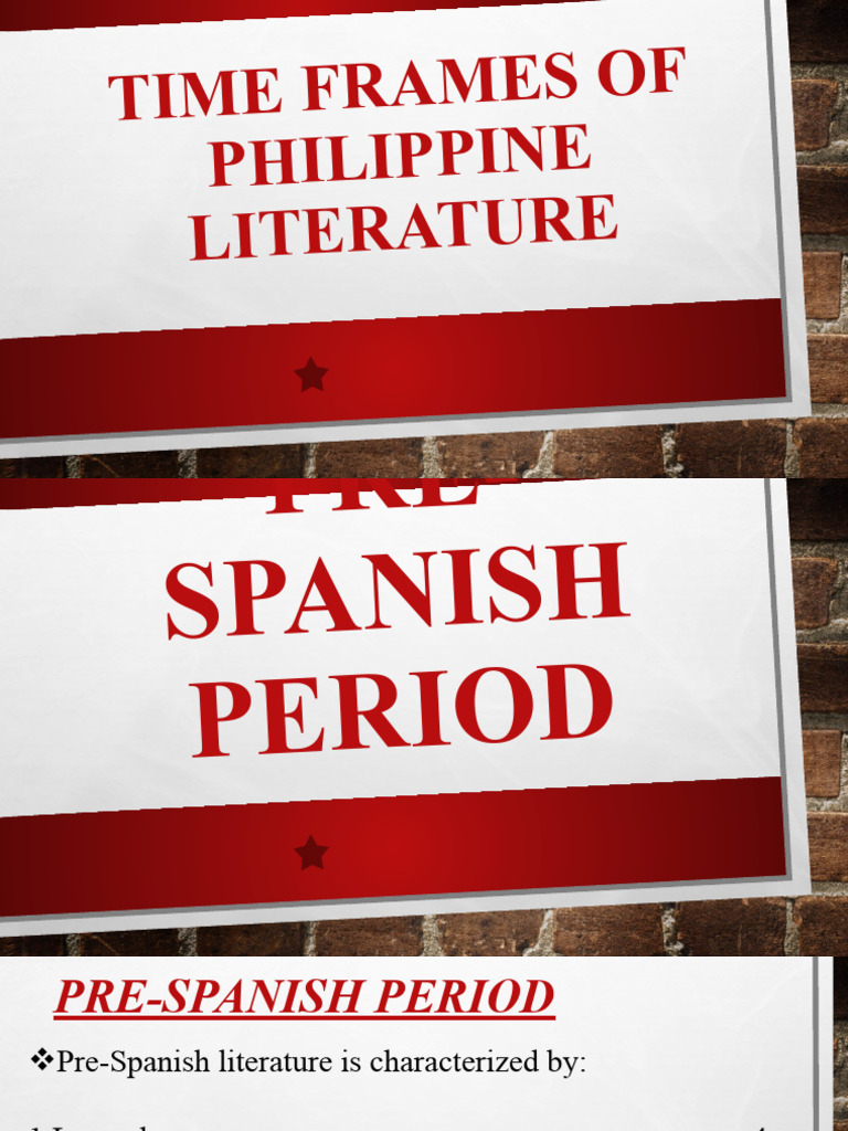 Time Frames of Philippine Literature | PDF | Philippines