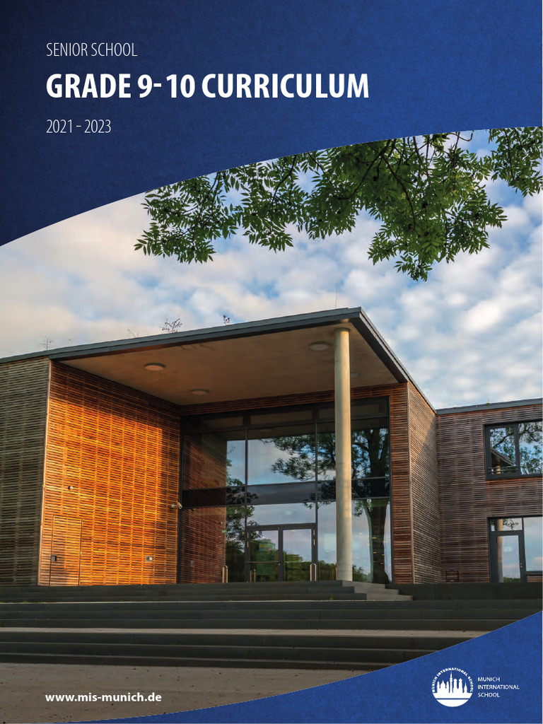 Curriculum Booklet G9 10 | PDF | Educational Assessment | Communication