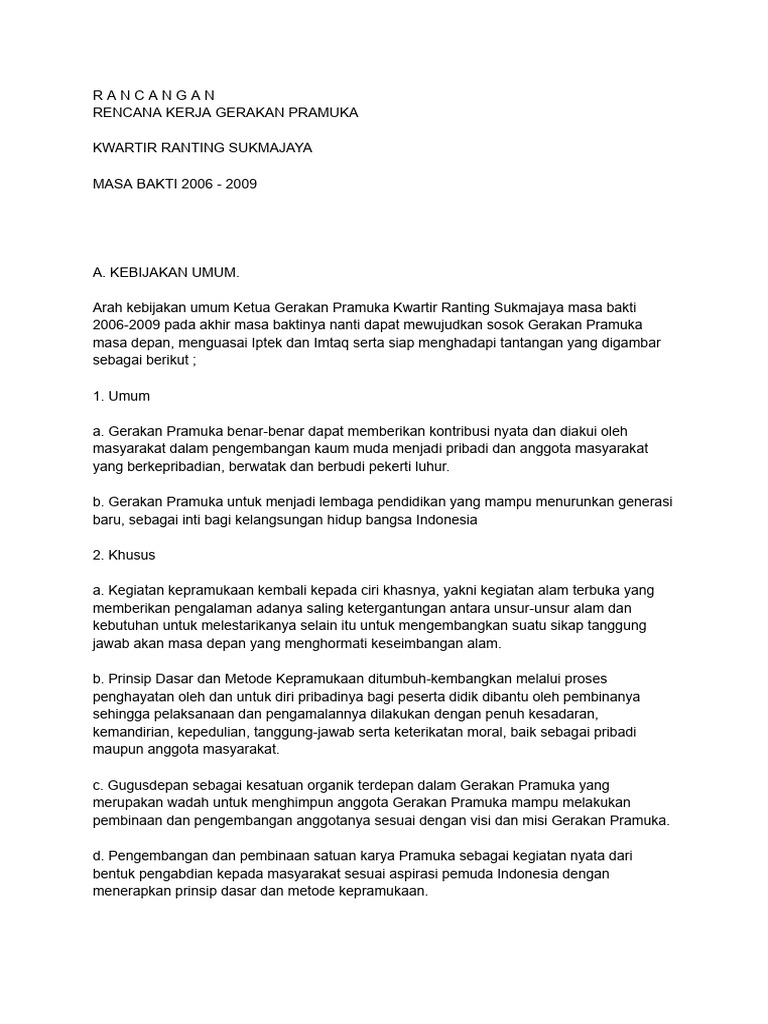 Program Kerja | PDF | Seni