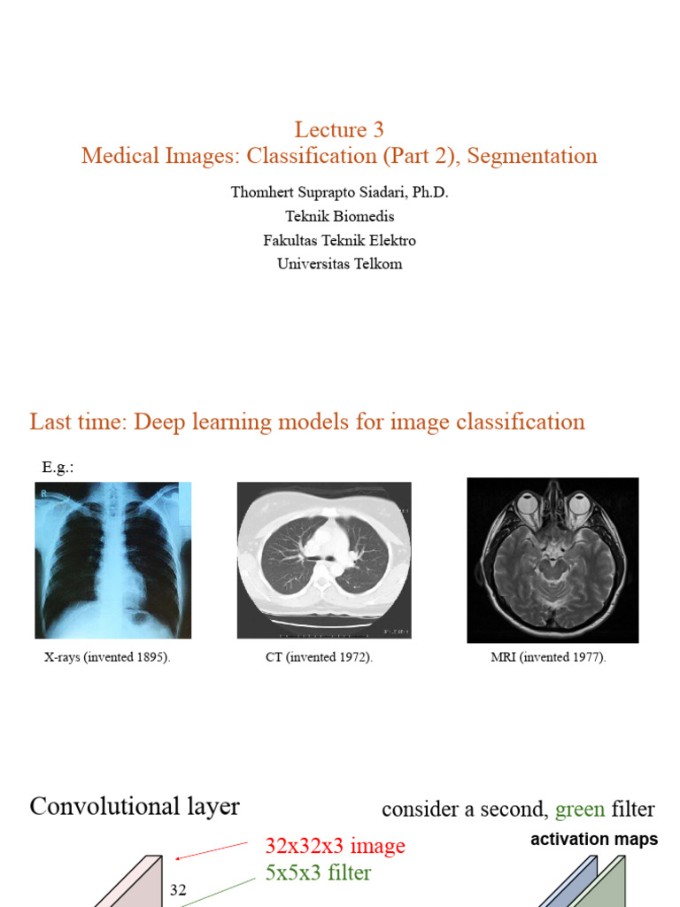 Lecture 3 | PDF | Image Segmentation | Deep Learning