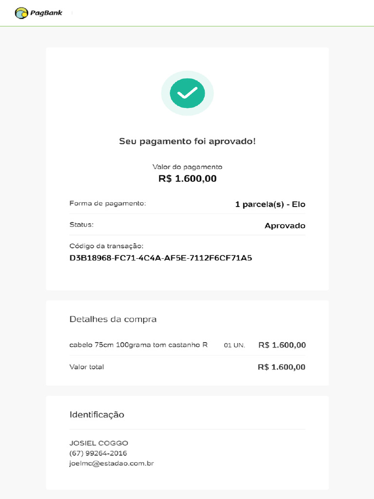 Comprovante Pagbank | PDF