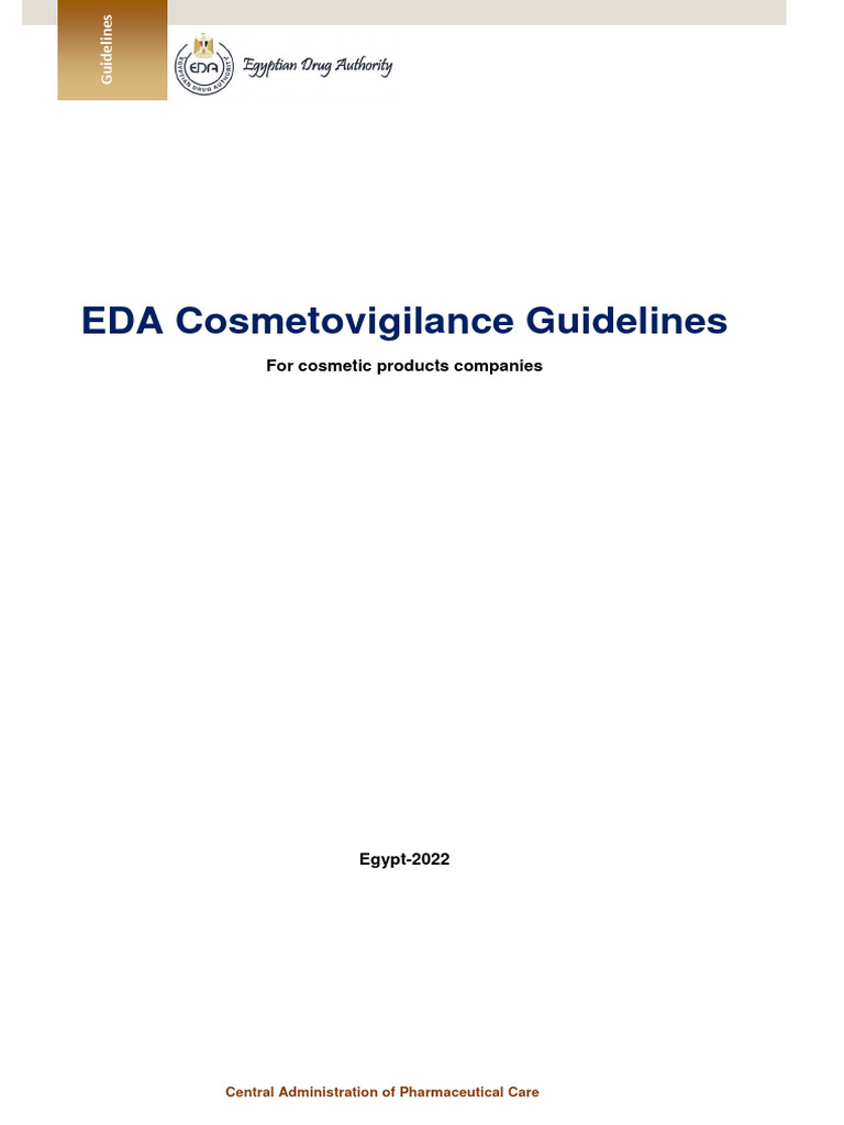 eda-cosmetovigilance-guidelines-version-1-1-18-05-2022 | PDF ...