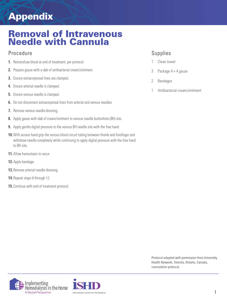 Module 7 Apdx RemovalIVNeedle | PDF