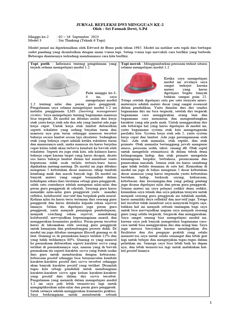 Refleksi Guru Penggerak | PDF | Karier & Perkembangan | Pengembangan Diri