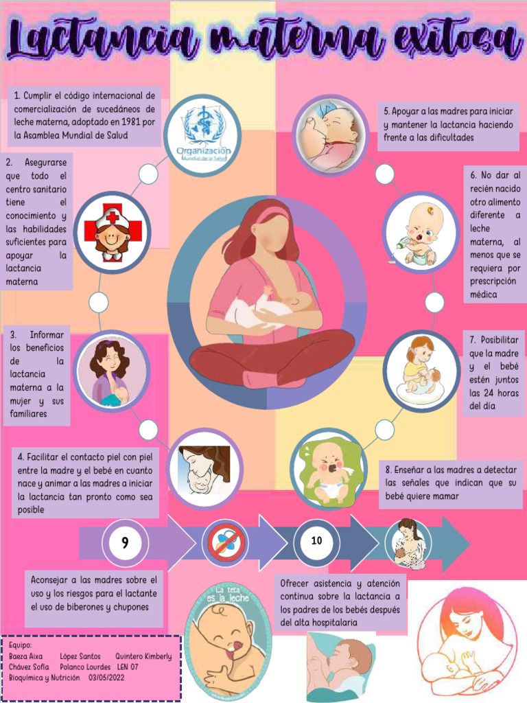 Infografia Eq8 | PDF | Amamantamiento | Alimentación infantil