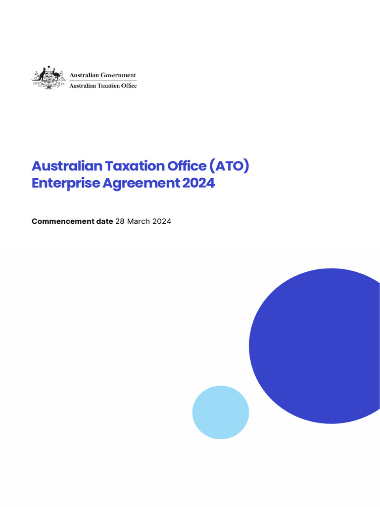 Australian Taxation Office (ATO) Enterprise Agreement 2024 | PDF ...