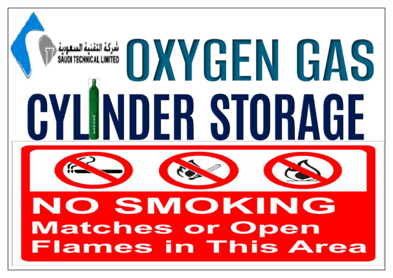 Oxygen Gas Cylinder Storage Sign111 | PDF