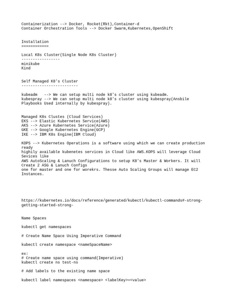 Mar 2023-7-40AM K8s Running Notes | PDF | Computing | Computer Science
