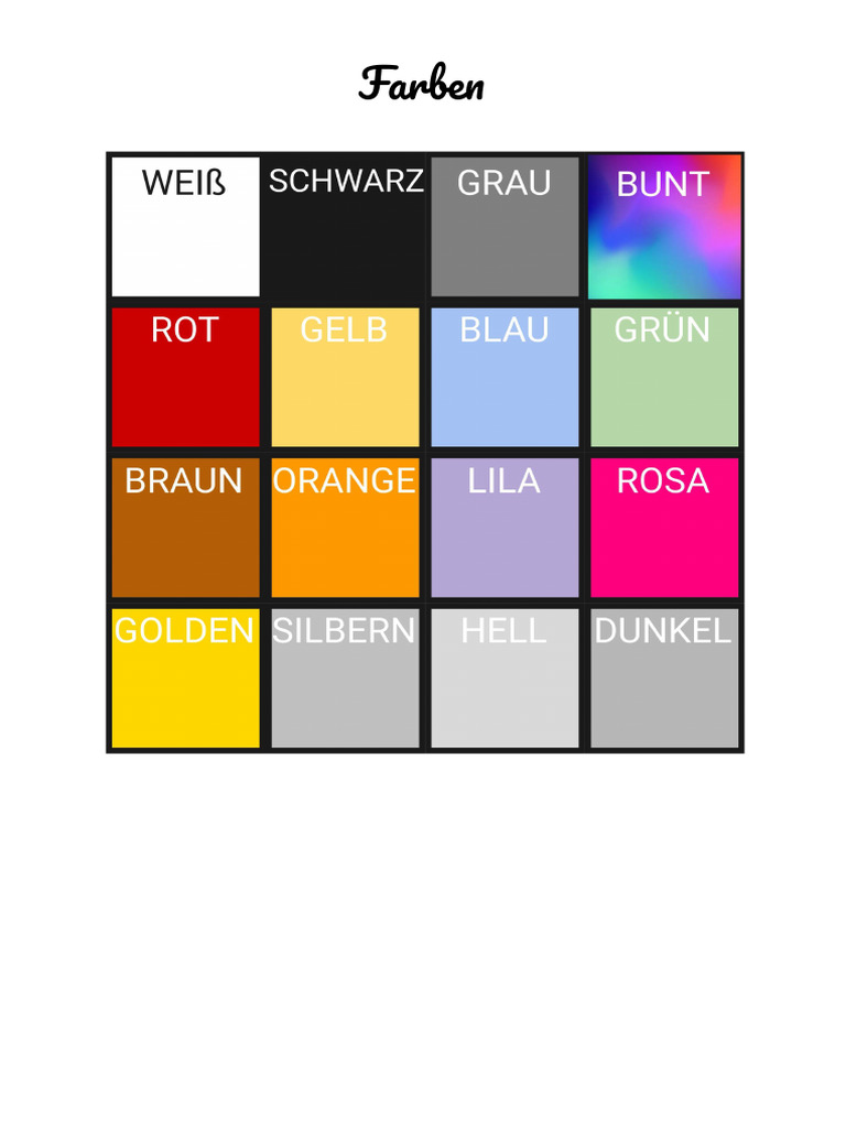 Farben - kolory | PDF