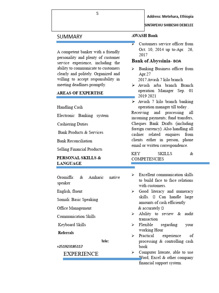 Awash Bank | PDF | Banks | Cash