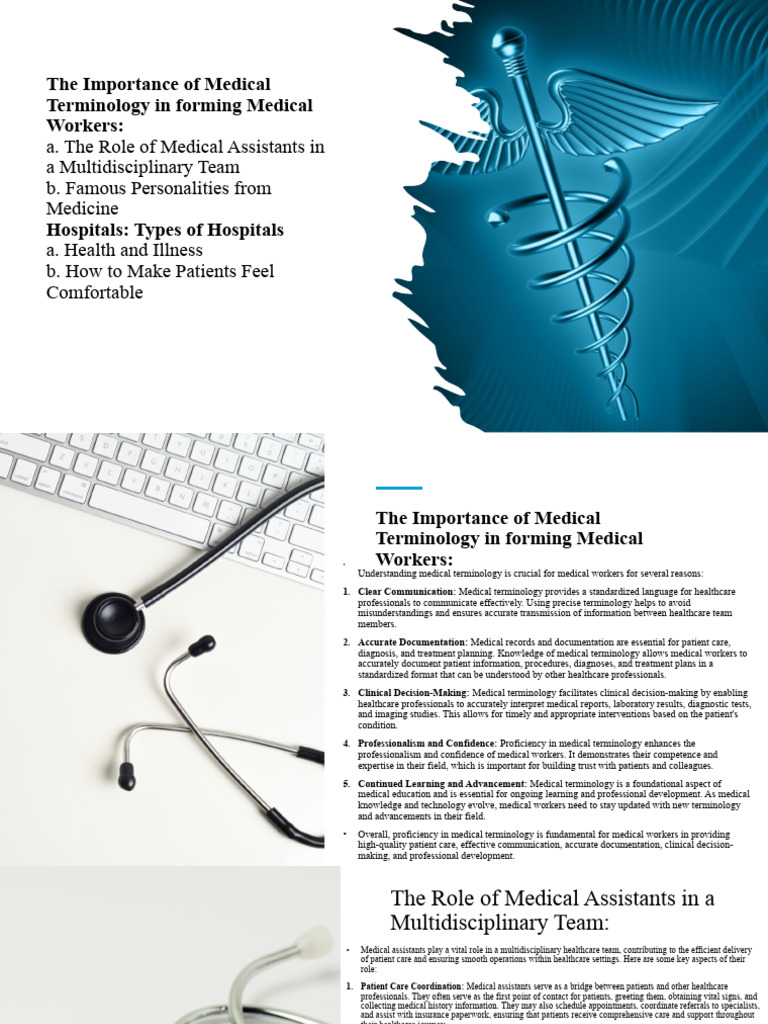 The Importance of Medical Terminology in Forming Medical | PDF | Health ...