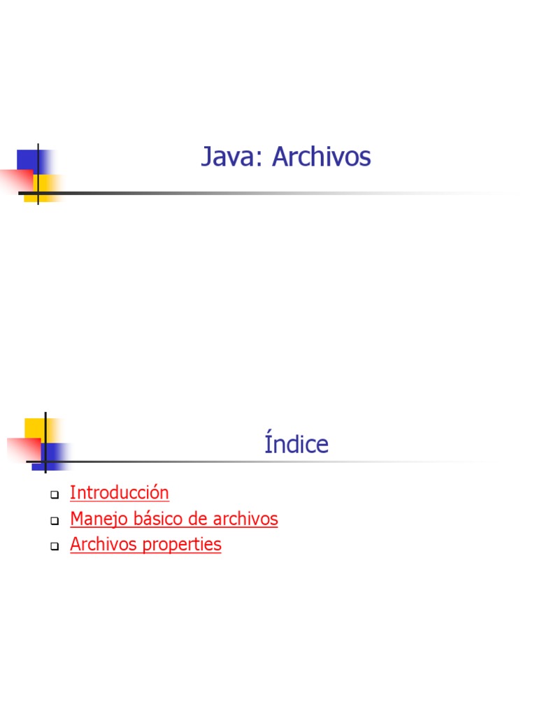 Guía de Archivos en Java | PDF | Java (lenguaje de programación ...