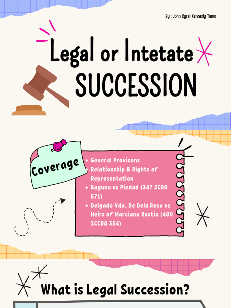 Legal or Intestate Succession | PDF | Intestacy | Inheritance