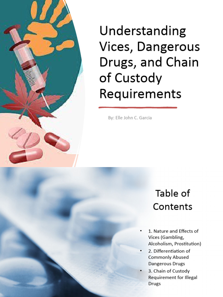 Vice and Drugs PPT | PDF | Alcoholism | Mdma