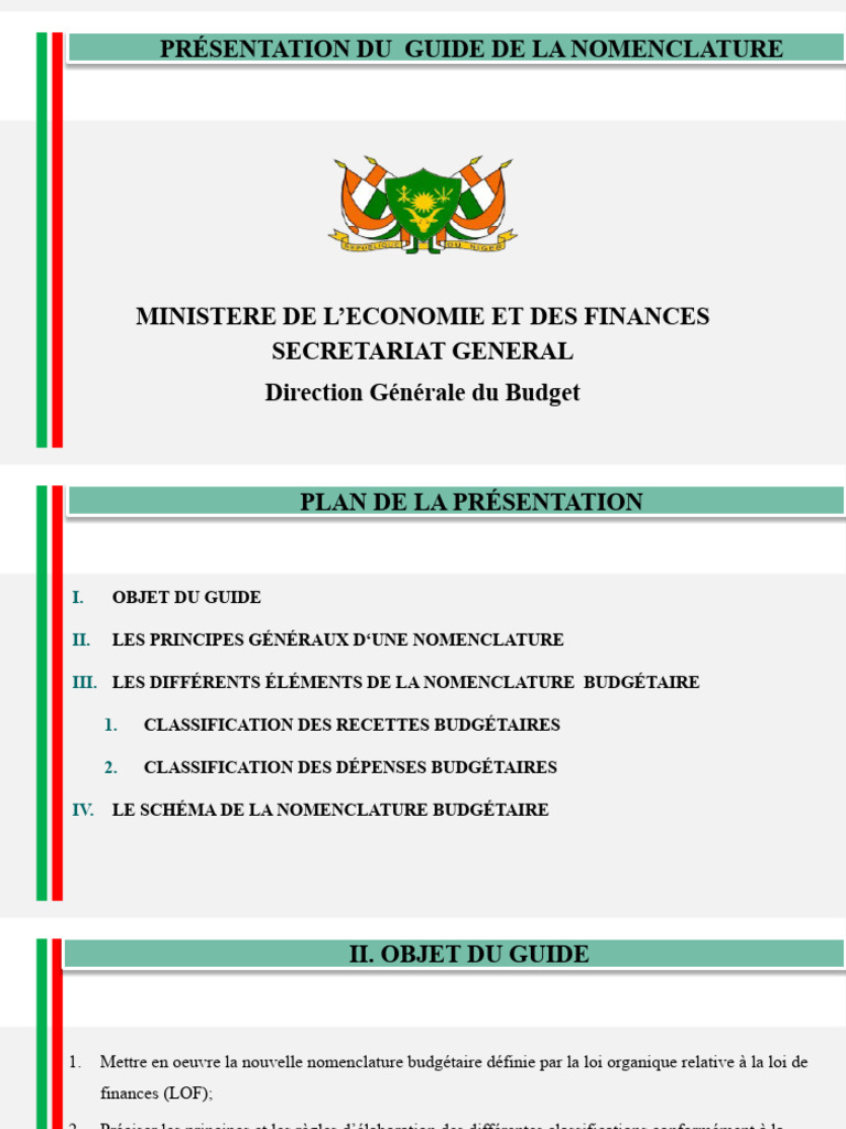 Présentation Du Guide de La Nomenclature | PDF | Codification (Droit)