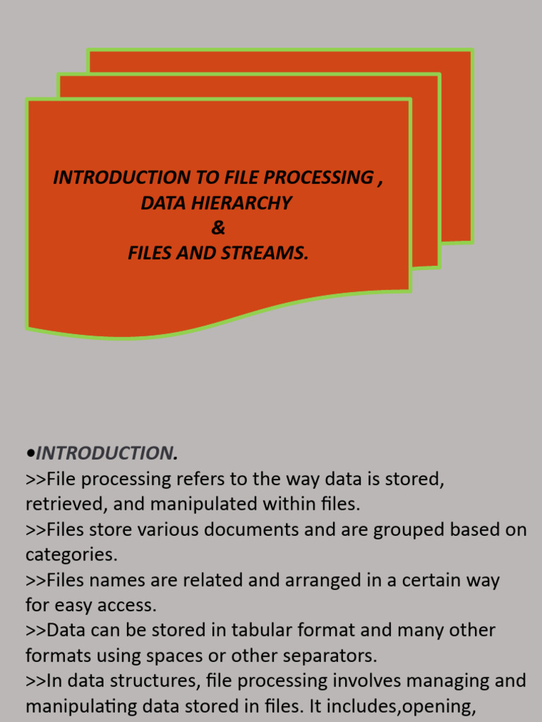 File Processing (Data Structure) | PDF | Computer File | Computer Data ... File Processing (Data Structure) | PDF | Computer File | Computer Data ...