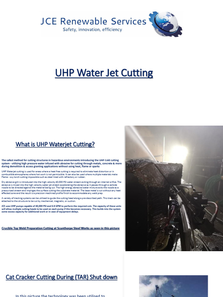 What Is UHP Jett Cutting | PDF | Materials | Industrial Processes
