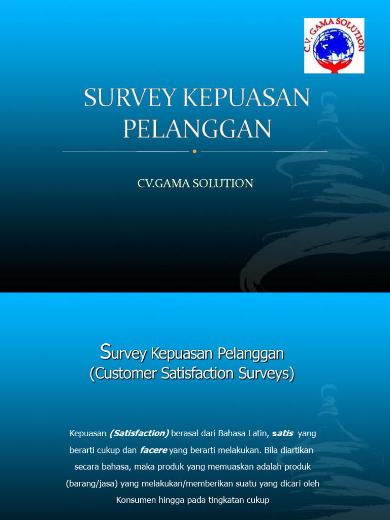 Survey Kepuasan Pelanggan | PDF