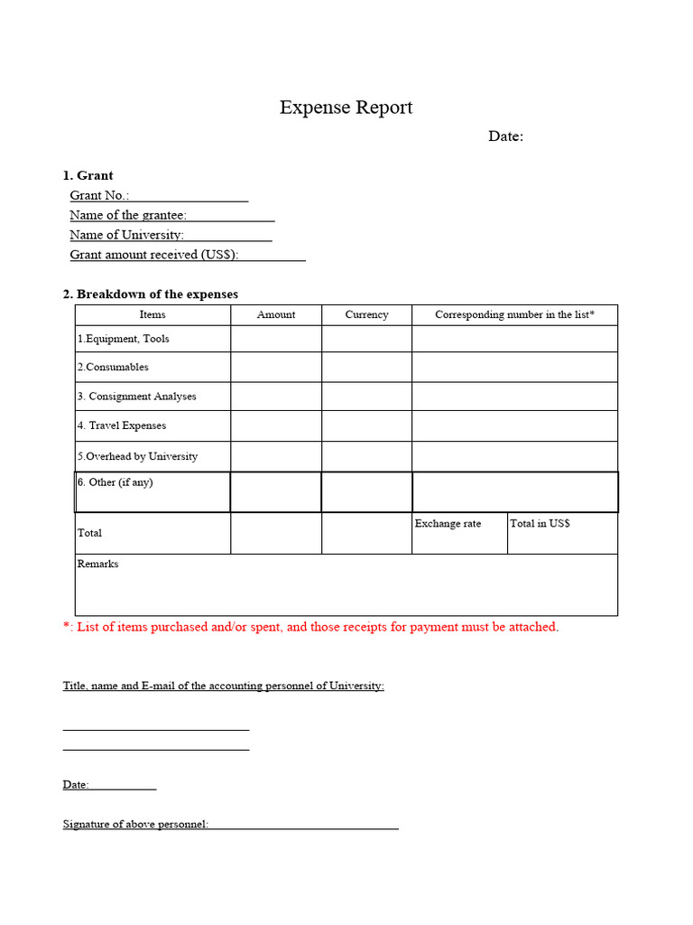 Expense Report | PDF