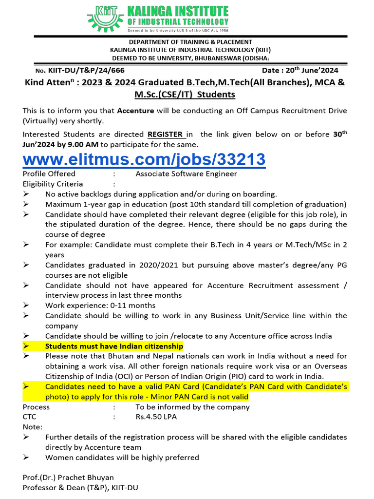 Registration For Accenture Off Campus Recruitment Drive For 2023 & 2024 ...