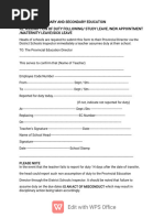 Assumption of Duty Form | PDF