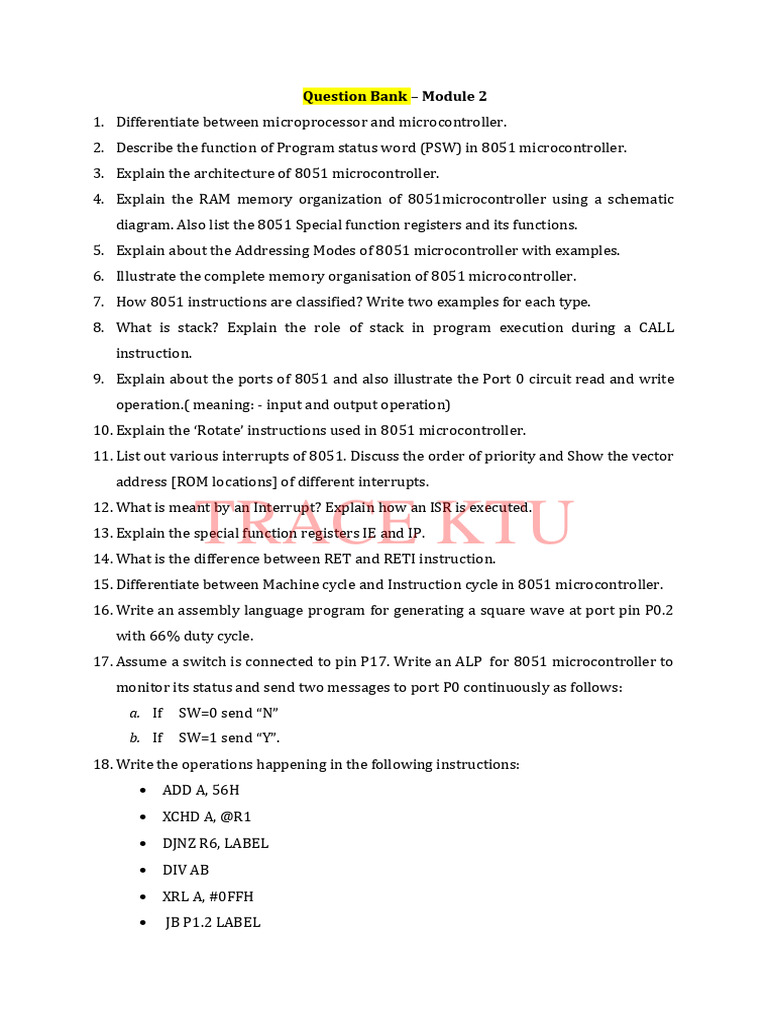 Question Bank CAM - Module 2 | PDF