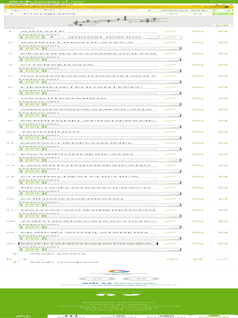 Editor de Recursos Educativos ESPECIES ENDEMICAS | PDF