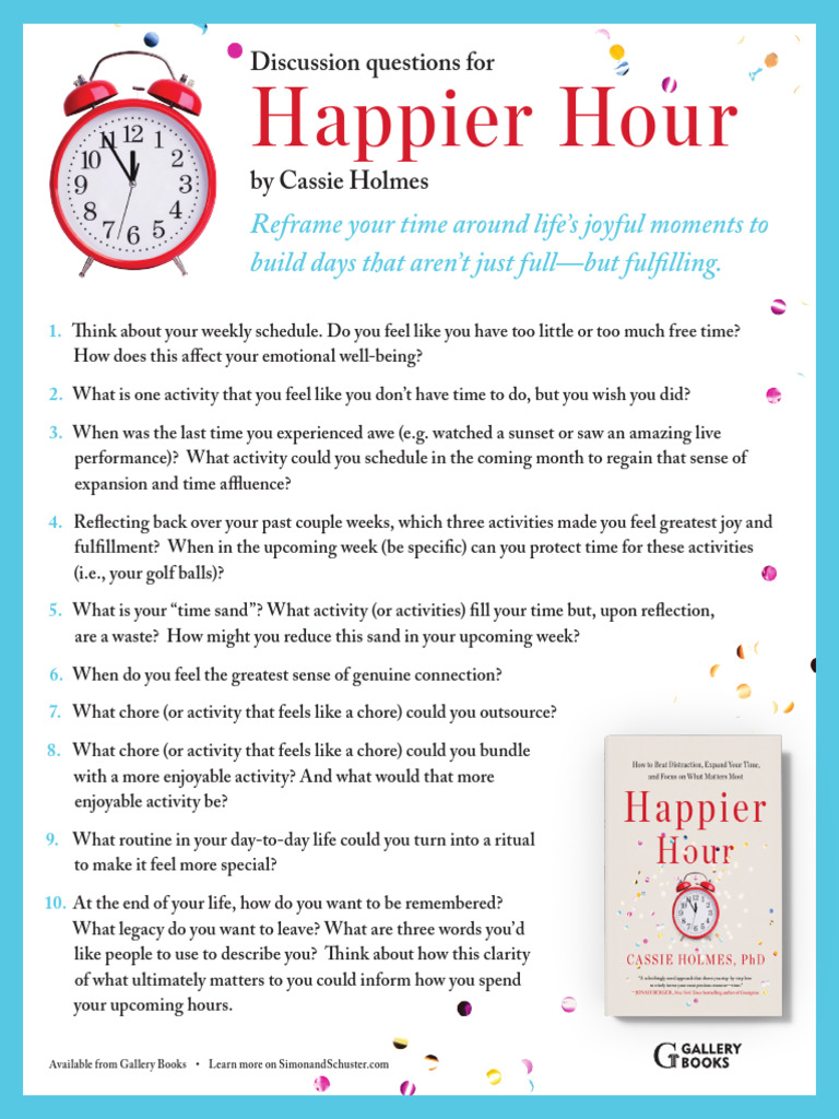 Discussion Questions for Happier Hour | PDF | Career & Growth