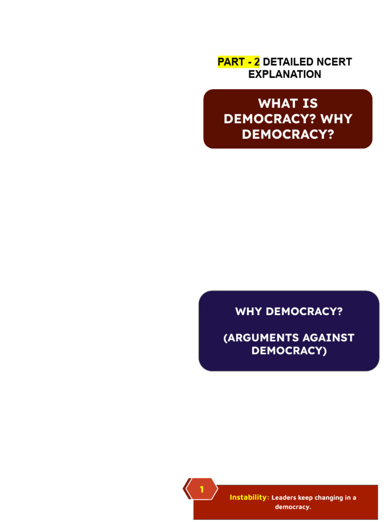 Arguments For and Against Democracy | PDF | Democracy | Political ...