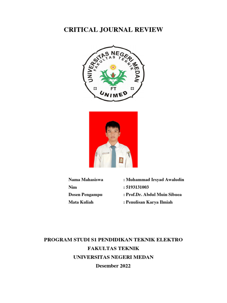 CJR - Penulisan Karya Ilmiah - M.Irsyad Awaludin | PDF | Karier & Perkembangan | Sains & Matematika