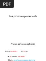 Les Pronoms Toniques (Avec Corrigé) | PDF