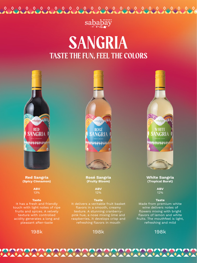 Price List Sababay Wine & SABA | PDF | Rose | Wine