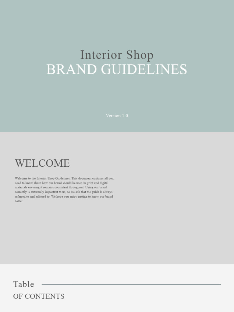 Minimal Modern Business Brand Guidelines Presentation | PDF ...