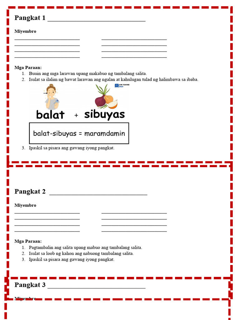 COT 3 Filipino Act | PDF