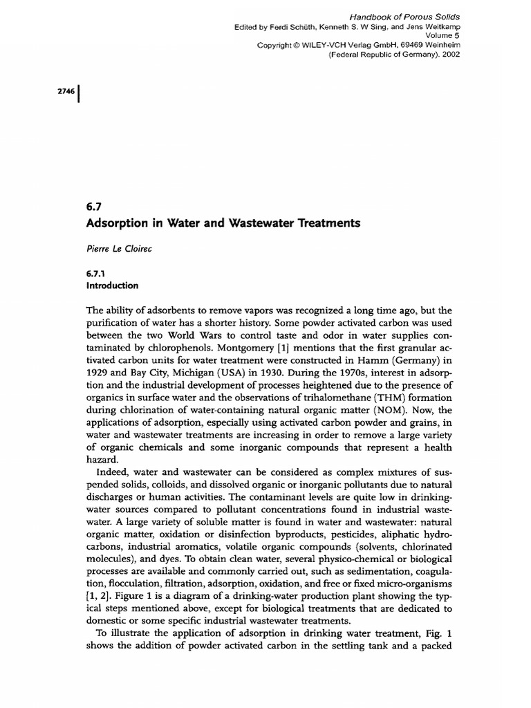 Handbook of Porous Solids - 2002 - SCH TH - Adsorption in Water and ...