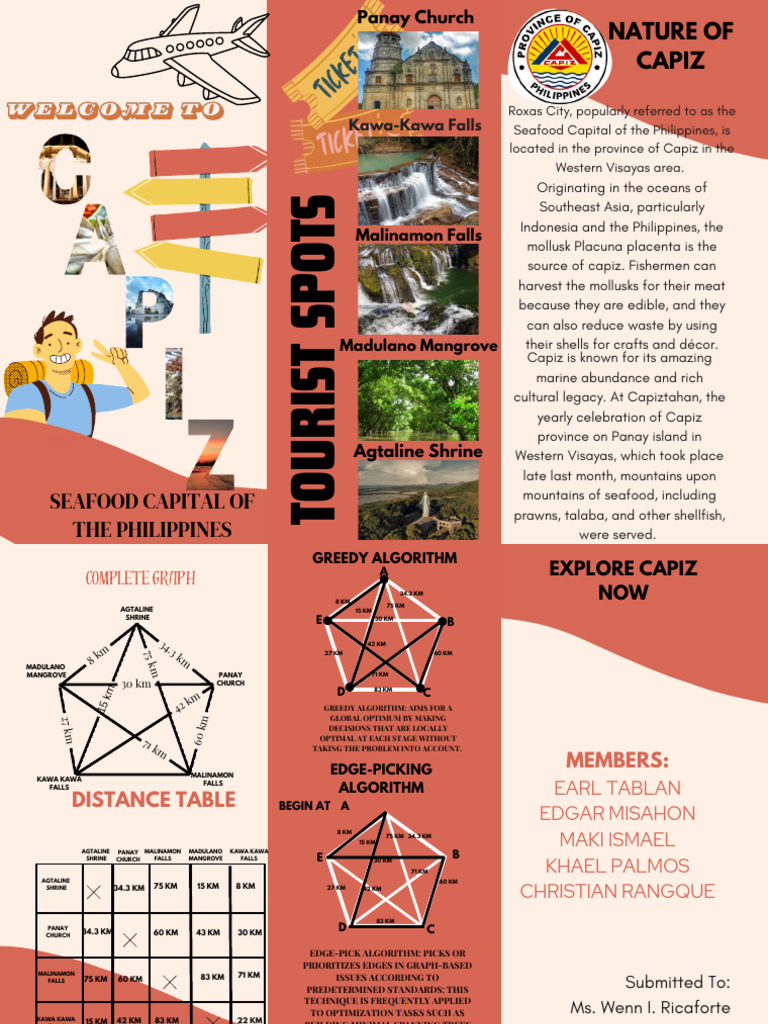 Blue Simple Creative Travel Trifold Brochure 2 | PDF | Algorithms | Theoretical Computer Science