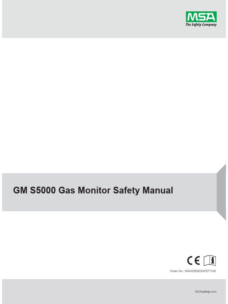 S5000 Gas Detector Safety Manual | PDF | Sensor | Relay