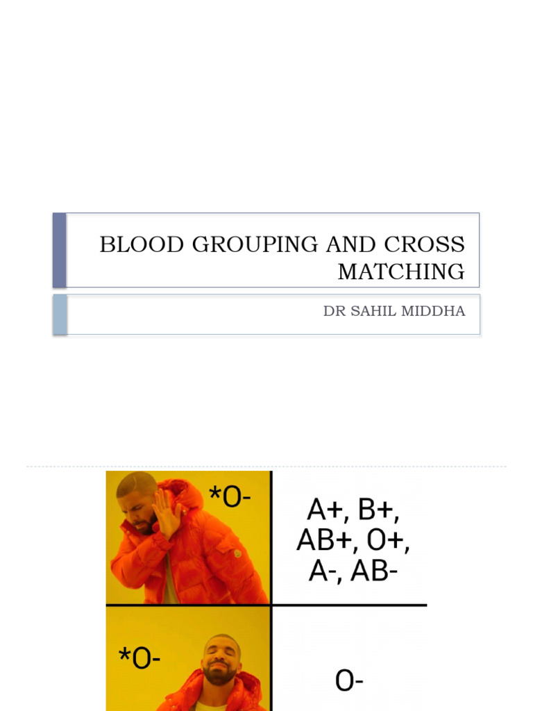 Blood Grouping and Cross Matching | PDF | Blood Type | Clinical Medicine