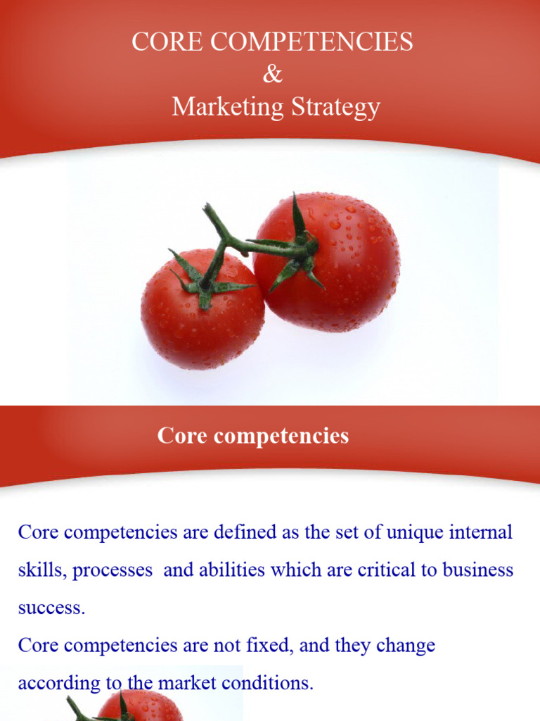 Strategic Planning, Core Competencies | PDF | Marketing | Marketing ...