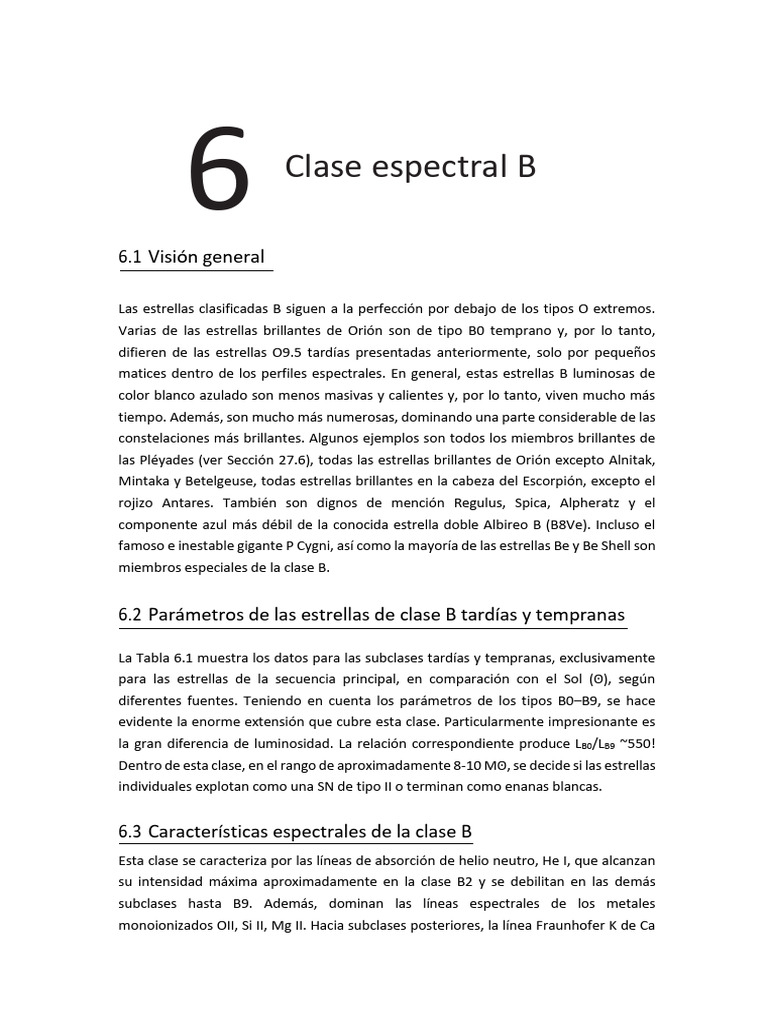 CAP6 Español | PDF | Estrellas | Agrupaciones estelares